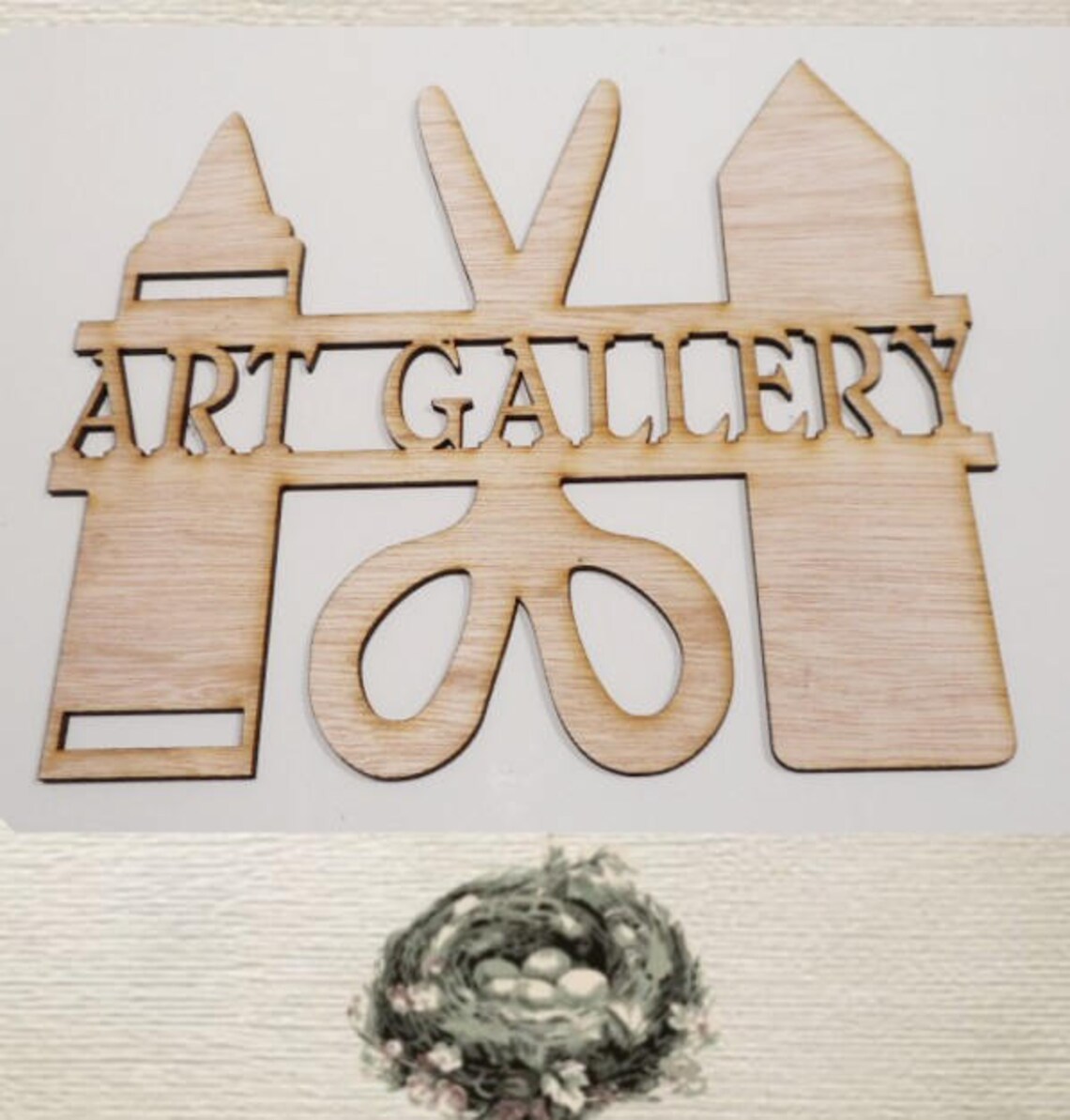 Art Gallery Sign/ for Childrens Art and School Work / Laser Cut Wood - Etsy
