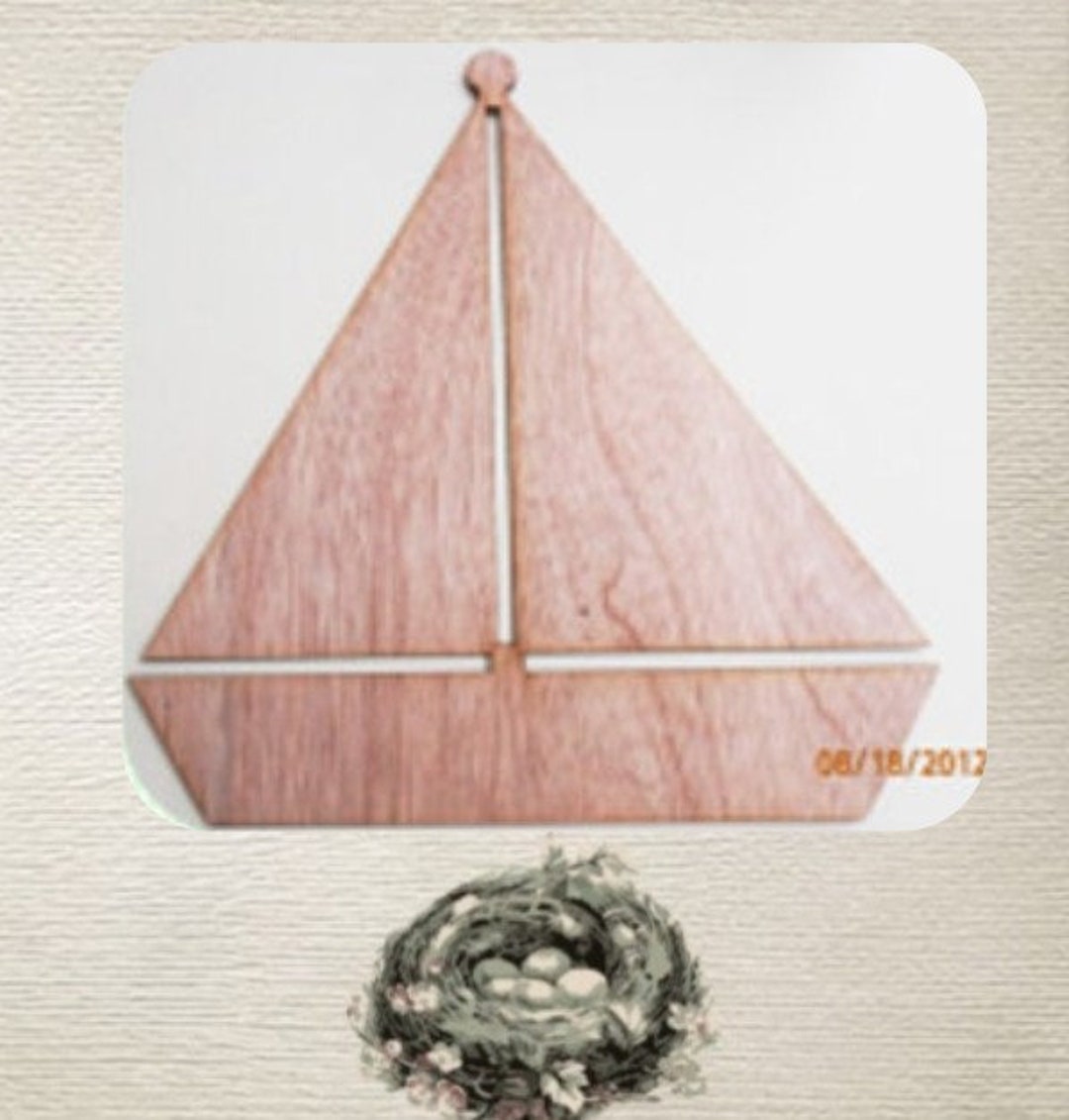 Sail Boat / Nautical / (medium) Wood Cut Out - Laser Cut - Etsy