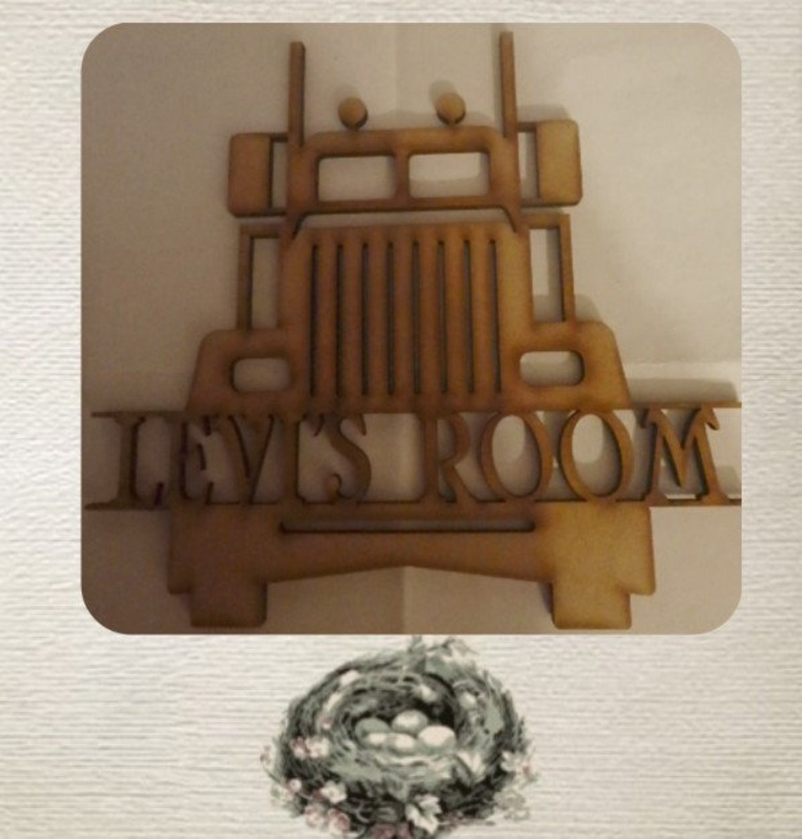 Tractor Trailer Custom Cut Out - (large) Wood Cut Out - Laser Cut ...