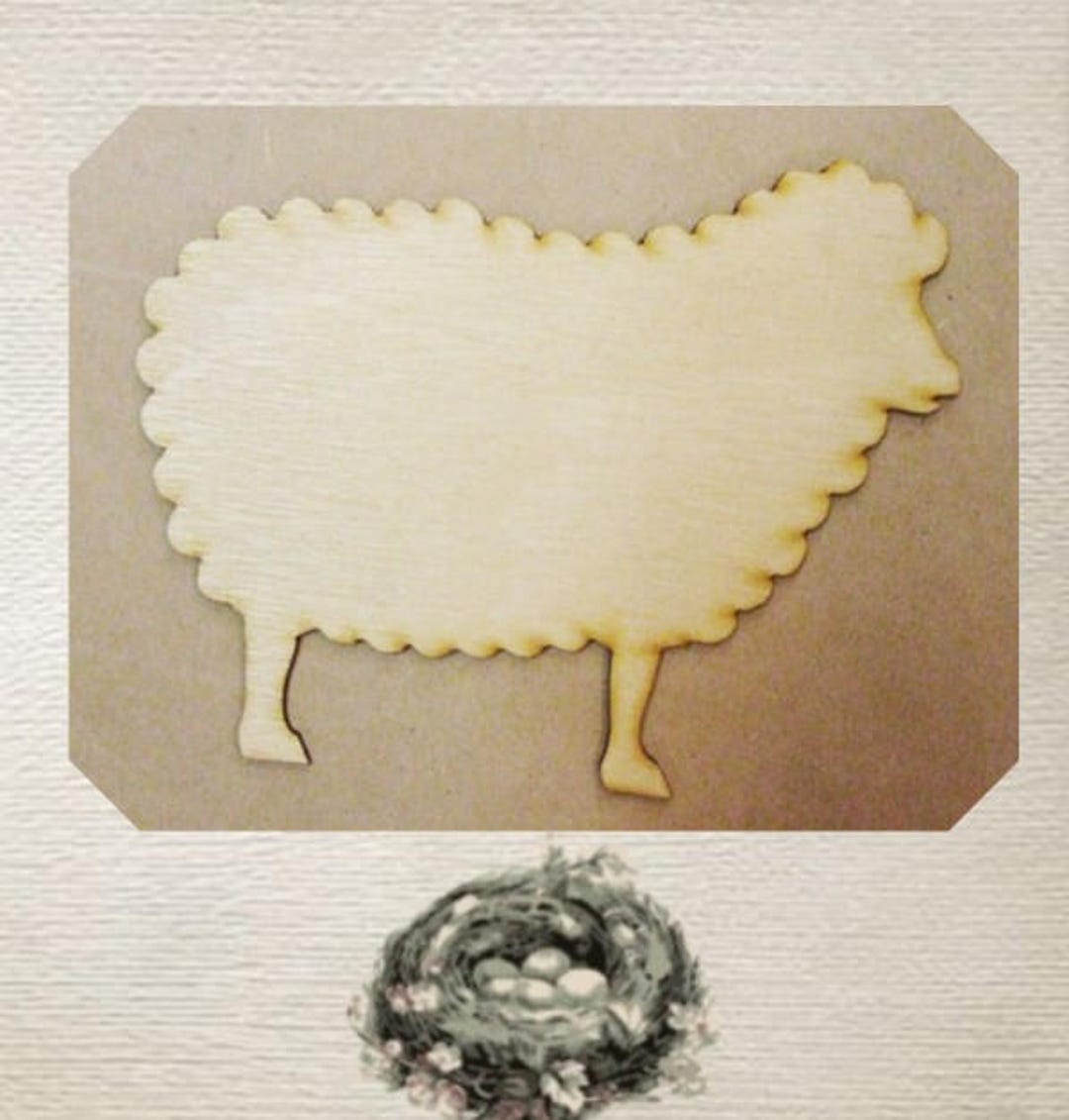 Sheep / Lamb - Wood Cut Out - Laser Cut - Etsy