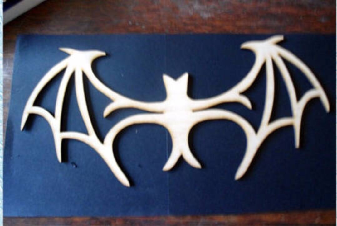 Halloween Bat large Wood Cut Out Laser Cut - Etsy