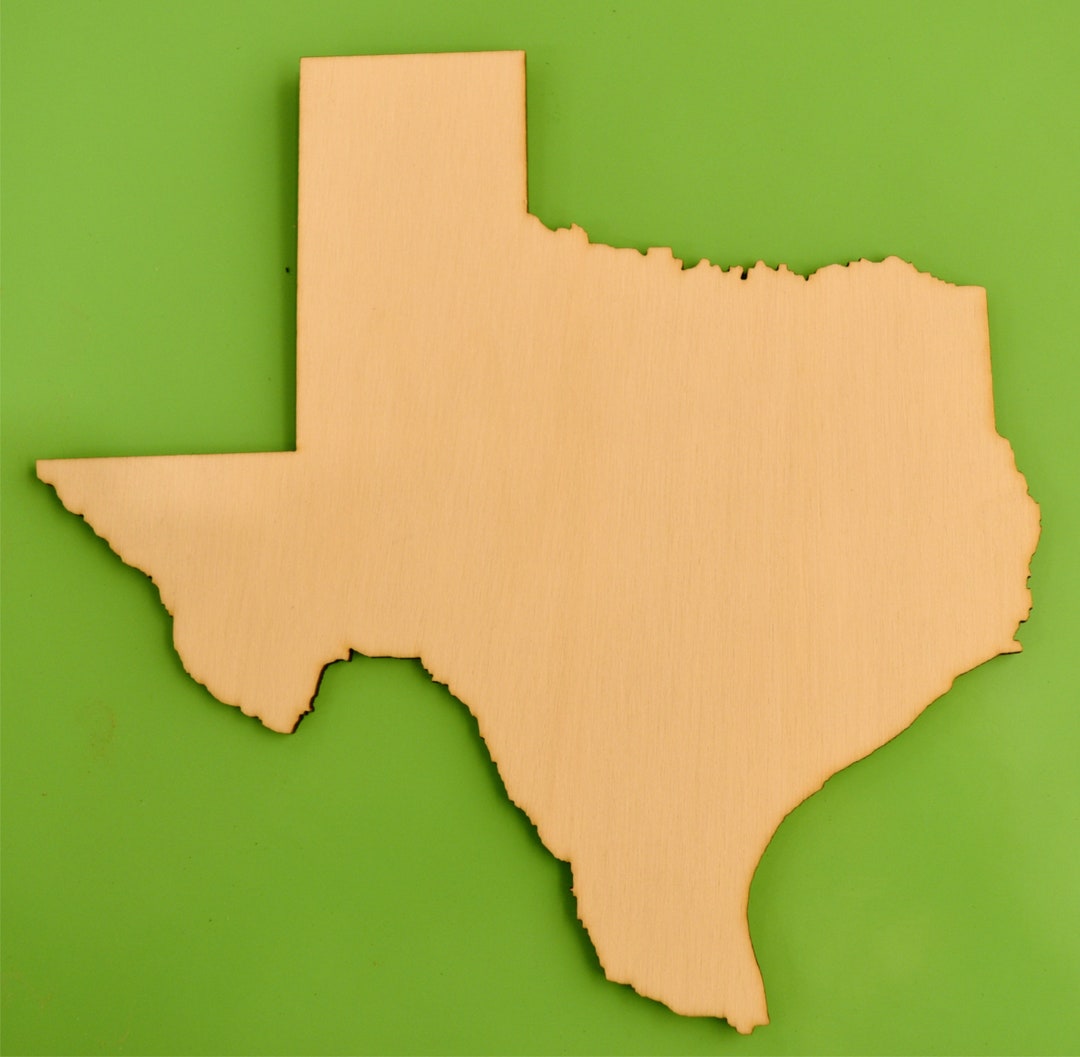 Texas State (large) Wood Cut Out - Laser Cut - Etsy