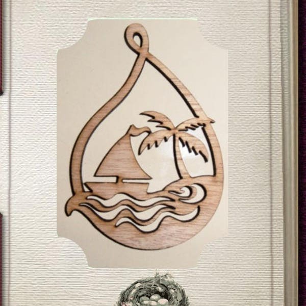 Laser Cut Beach Ornament - Etsy