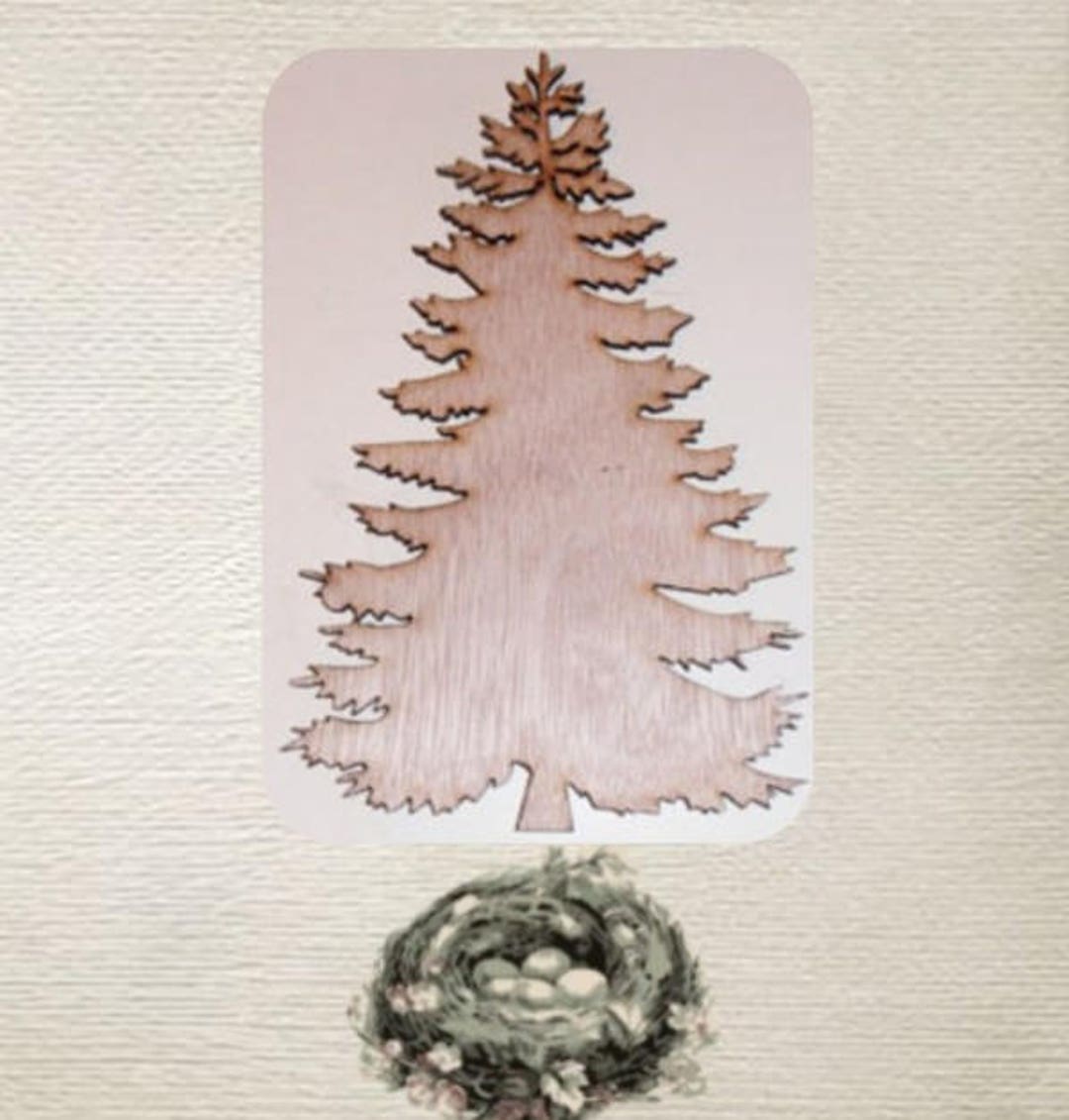 Evergreen / Pine / Cedar / Tree - (small) Wood Cut Out - Laser Cut - Etsy