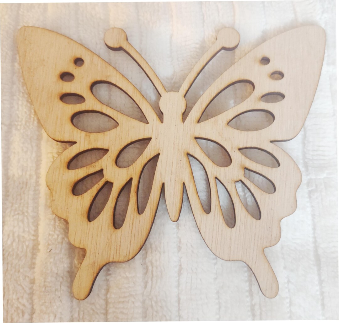 Beautiful Butterfly (large ) Wood Cut Out - Laser Cut - Etsy