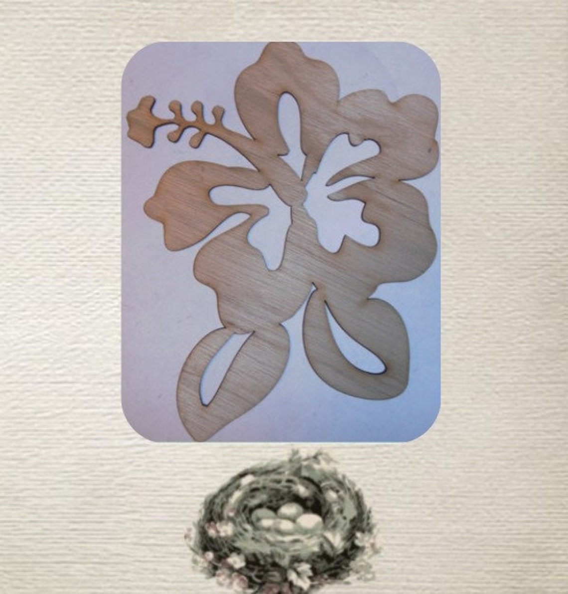 Hibiscus / Flower (medium) Wood Cut Out - Laser Cut - Etsy
