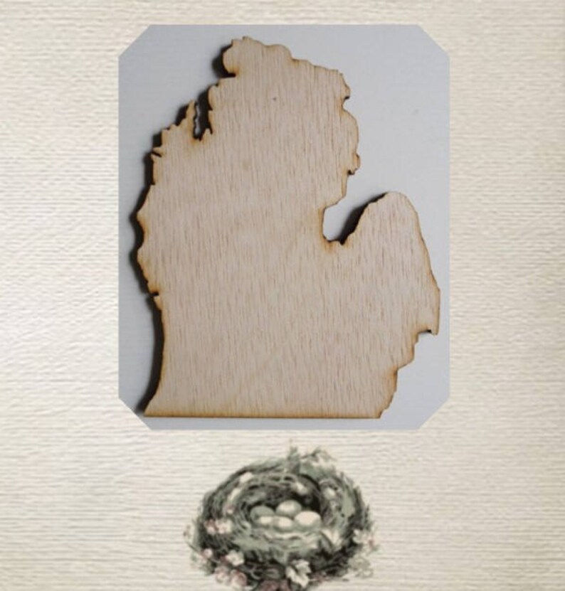 Michigan State large Wood Cut Out Laser Cut - Etsy