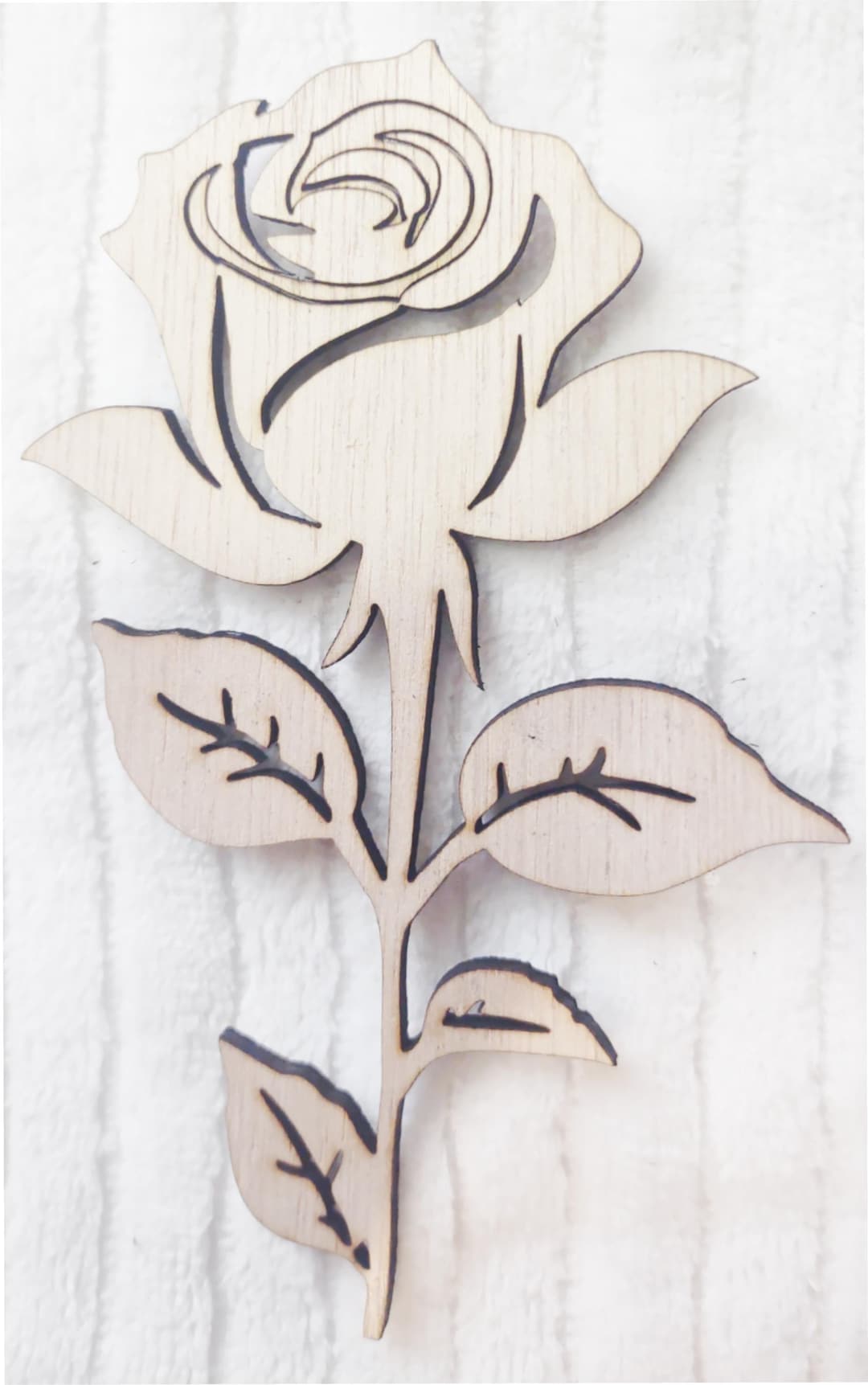 Rose / Flower / Valentine - (large ) Wood Cut Out - Laser Cut - Etsy