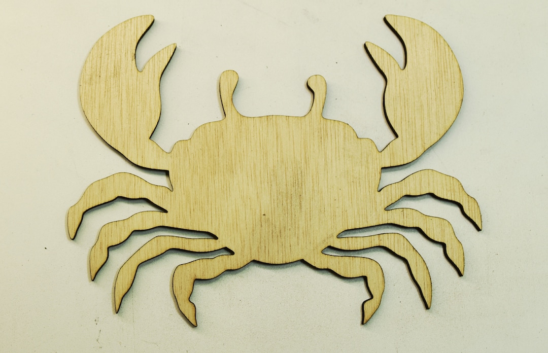 Cute Crab - Laser Cut- Large - Etsy