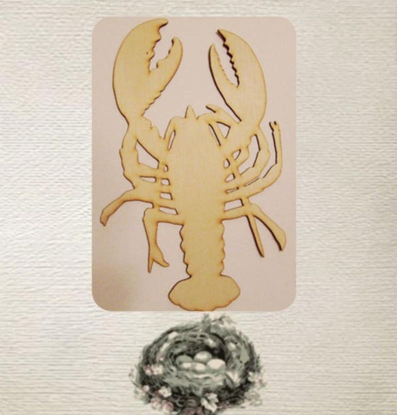 Lobster Wood Cut Out - Laser Cut - Etsy