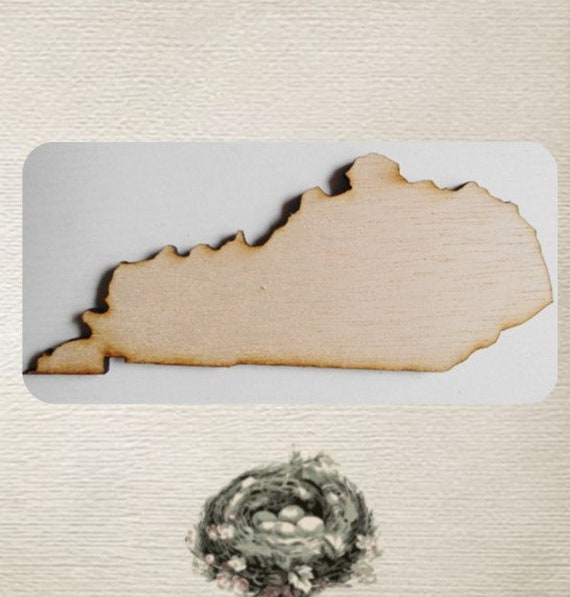 Kentucky State medium Wood Cut Out Laser Cut | Etsy