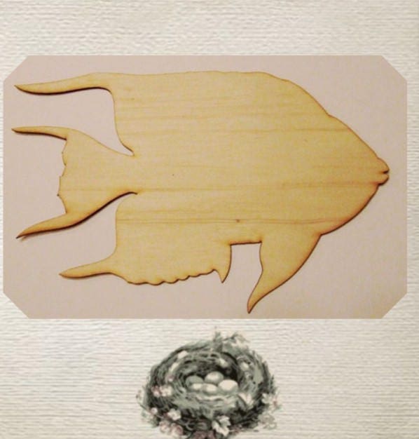 Tropical Fish Wood Cut Out Laser Cut | Etsy