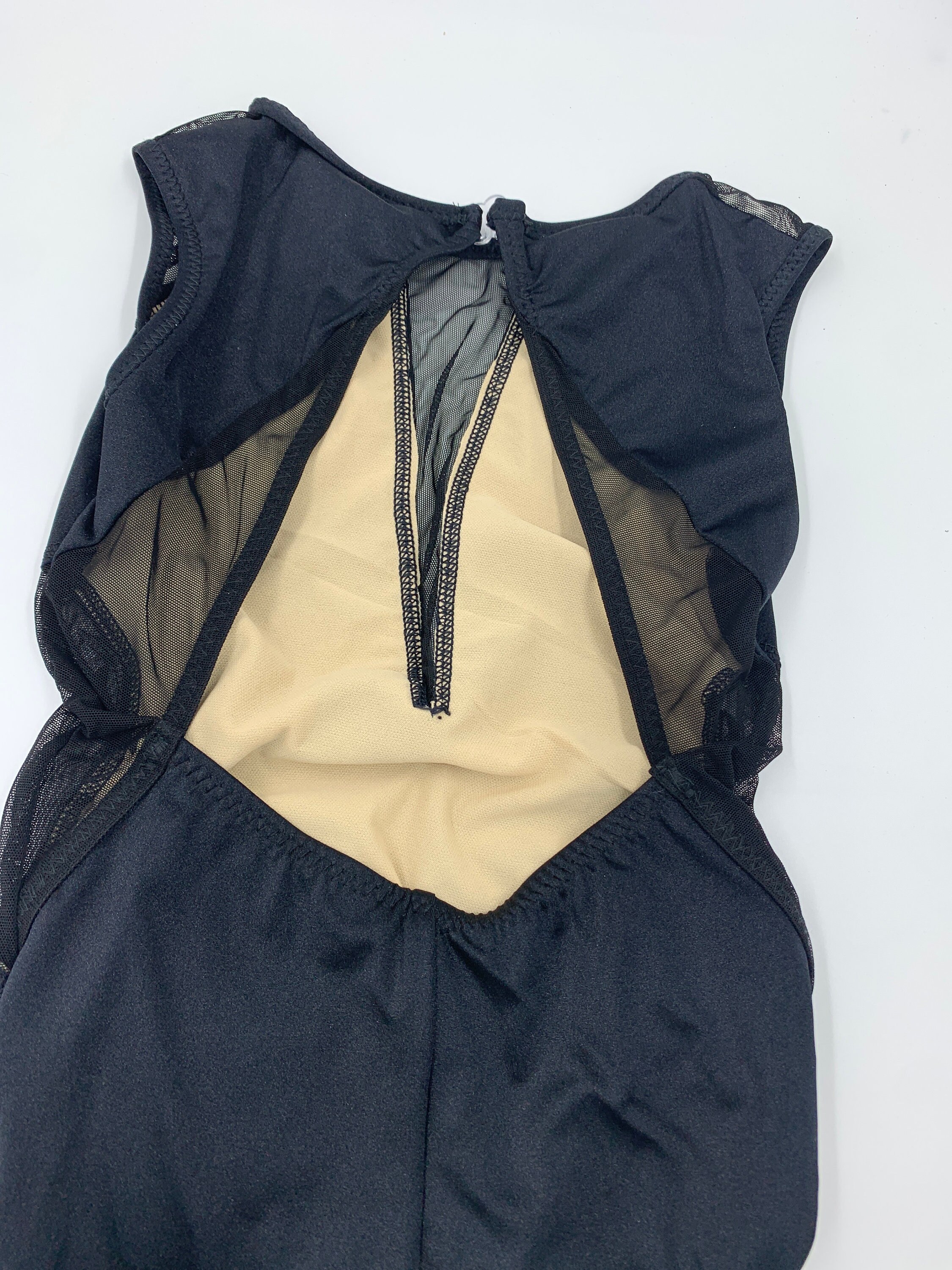 Black Leotard With Mesh Inserts - Etsy