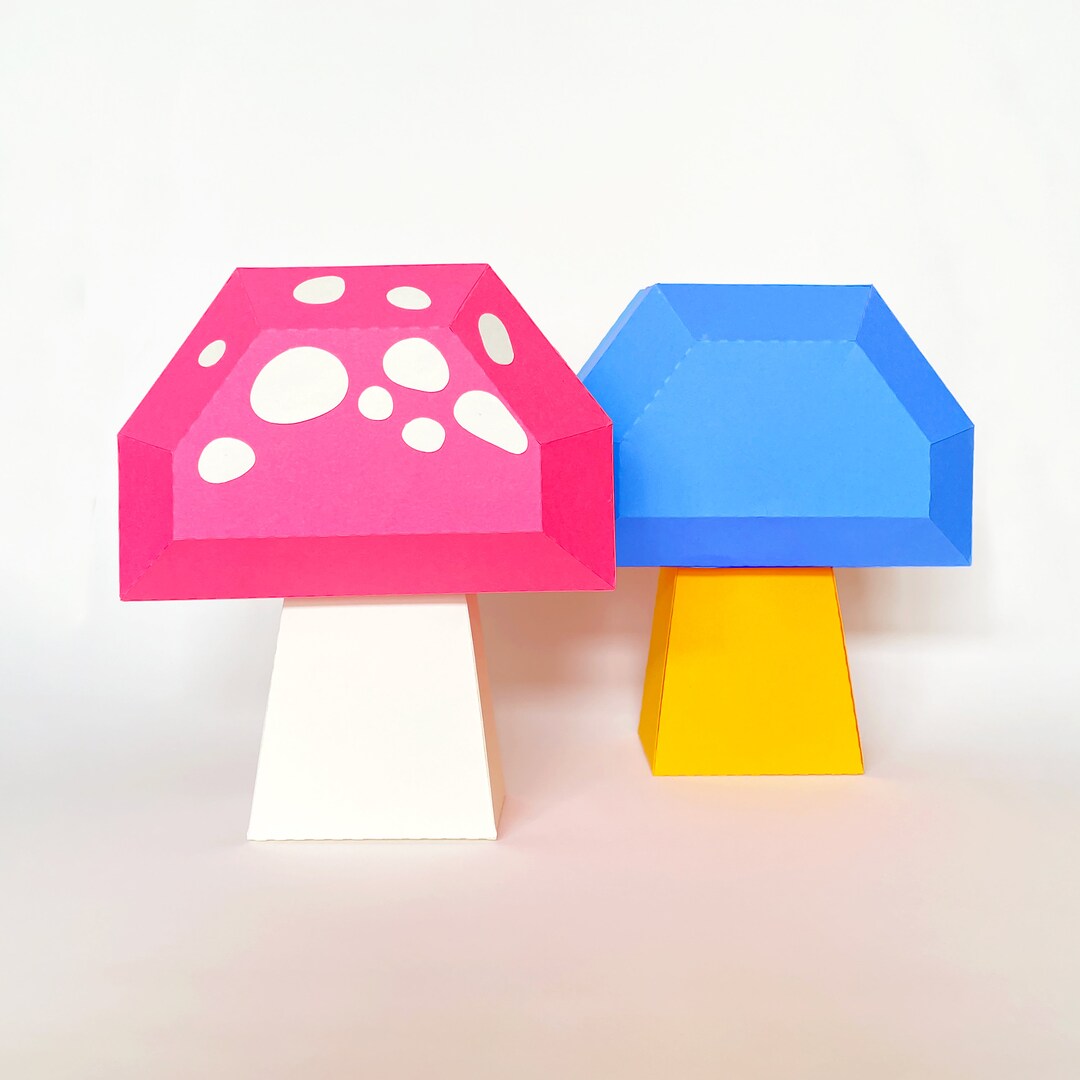 3D Mushroom Gift Box SVG | Digital Download - Etsy