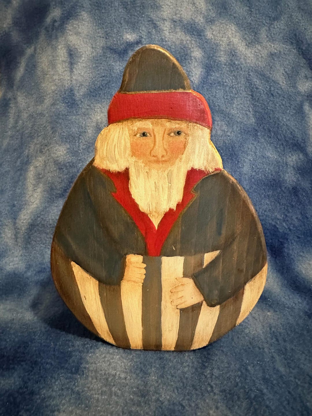 Bespoke Santa or Early Uncle Sam Hand Carved and Hand Painted Wood ...