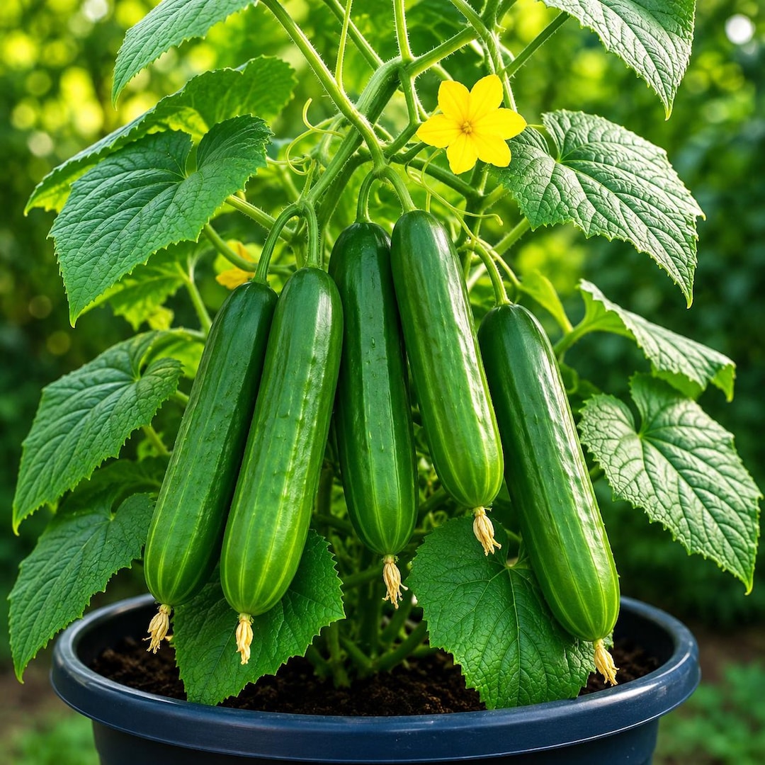 Beit Alpha Cucumber Seeds | Heirloom Burpless Vegetable Garden Variety ...