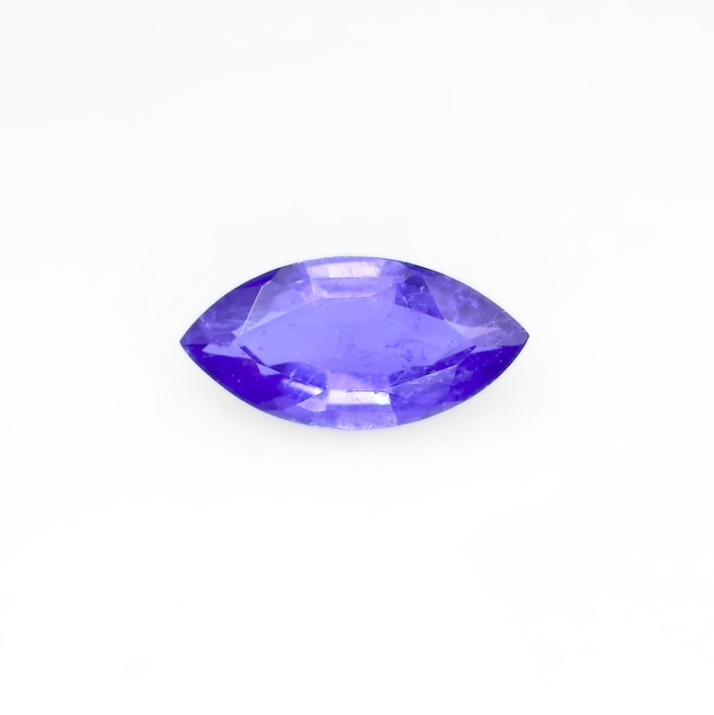 Lab Grown Blue Tanzanite Marquise Gemstone | 3.10ct Faceted Violet-blue ...