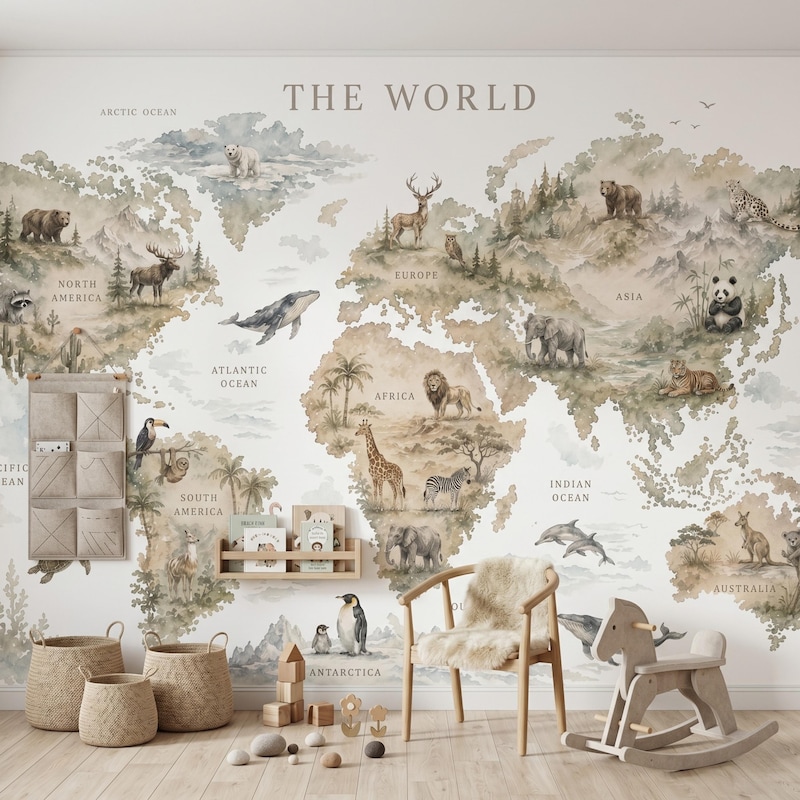 Wallpaper Mural Ancient - Etsy