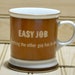 Vintage George Good Coffee Tea Mug Easy Job Cup Made in Japan Joke Gag ...