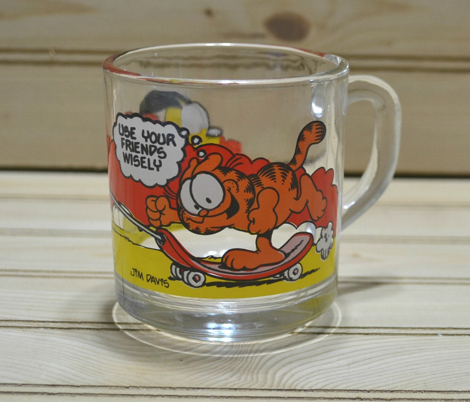Vintage Garfield Mug 1970s Mcdonalds Odie Jim Davis United Feature ...