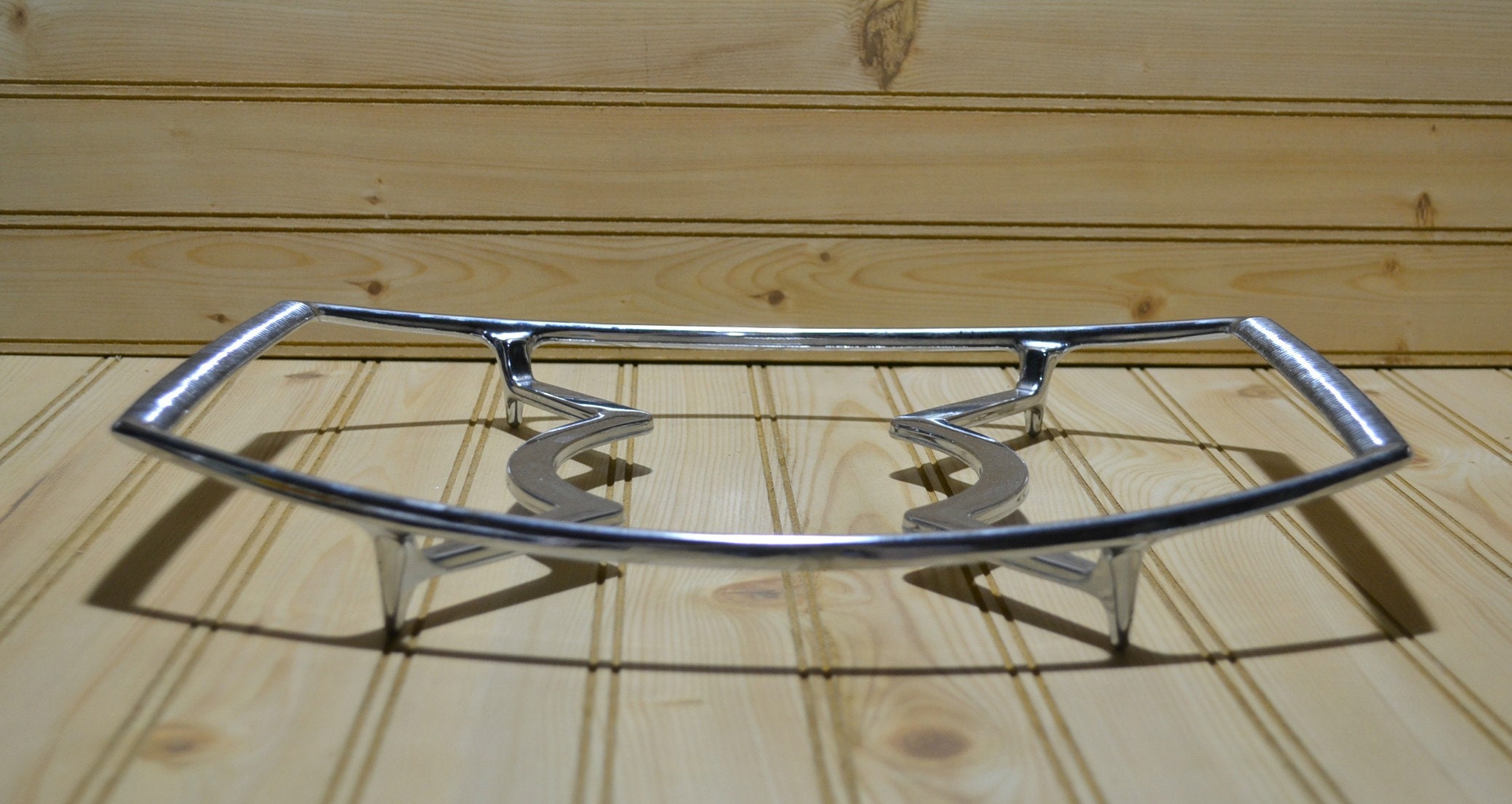 Vintage Large Corning Ware Pyrex Metal Trivet Serving Stand Baking Dish ...