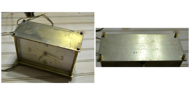 Vintage General Electric GE Alarm Clock Telechron Tabletop Mid Century ...