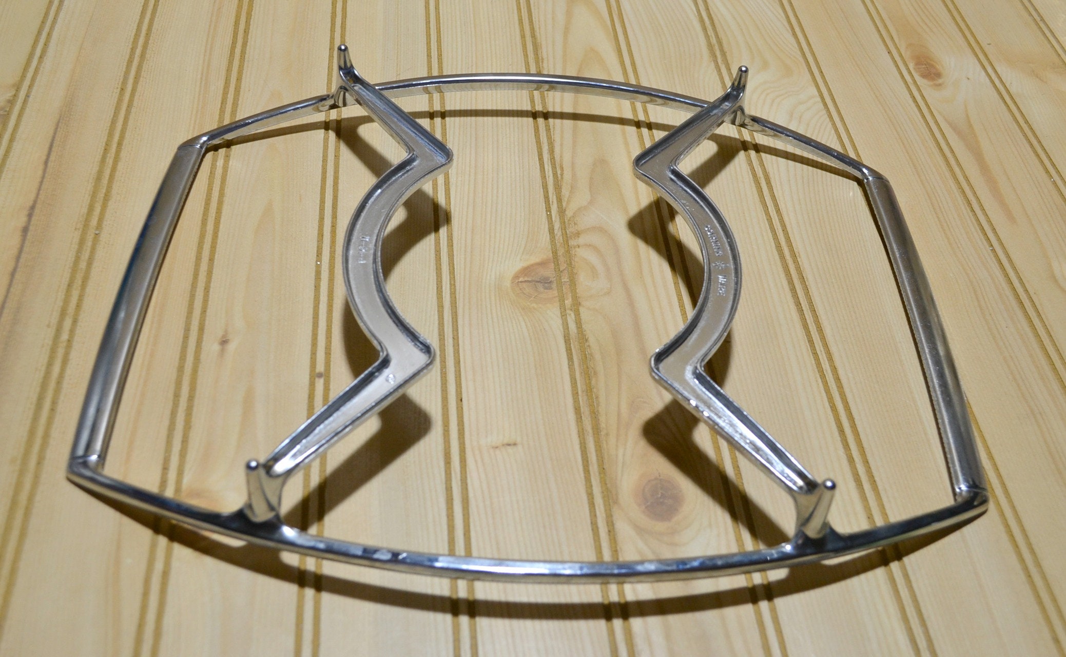 Vintage Large Corning Ware Pyrex Metal Trivet Serving Stand Baking Dish ...