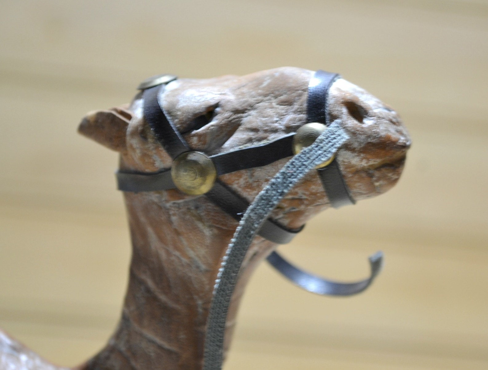 Vintage Small Leather Wrapped Camel Christmas Nativity Animal ...