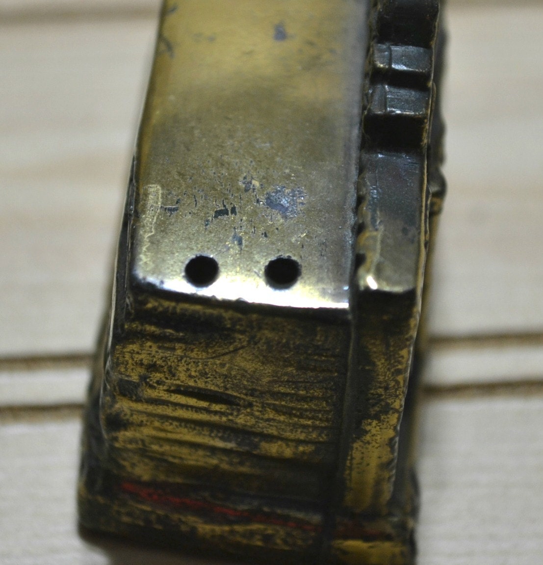 Vintage Metal ALAMO Salt and Pepper Set Shakers Texas Souvenir Mission ...