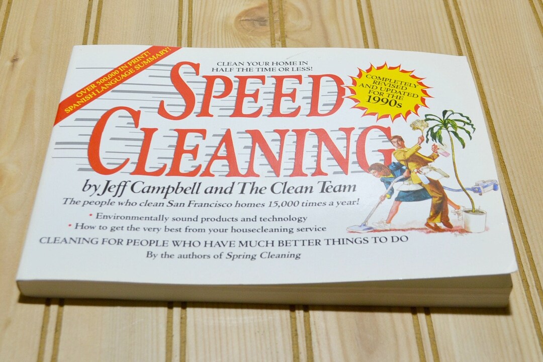 Vintage 1990s Book Speed Cleaning by Jeff Campbell and the Clean Team ...