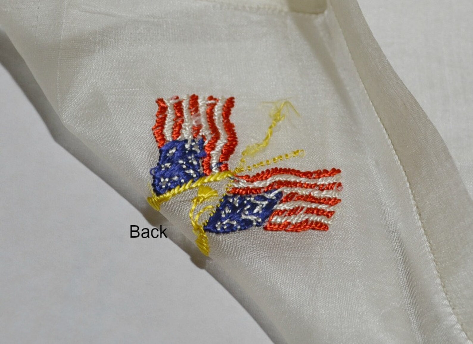 Vintage WWI USA Flag Handkerchief Embroidery Flags Patriotic Souvenir ...