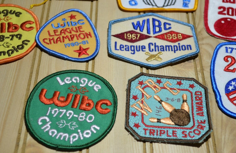 Vintage Bowling League Patches Unused Embroidered 1960s - Etsy UK
