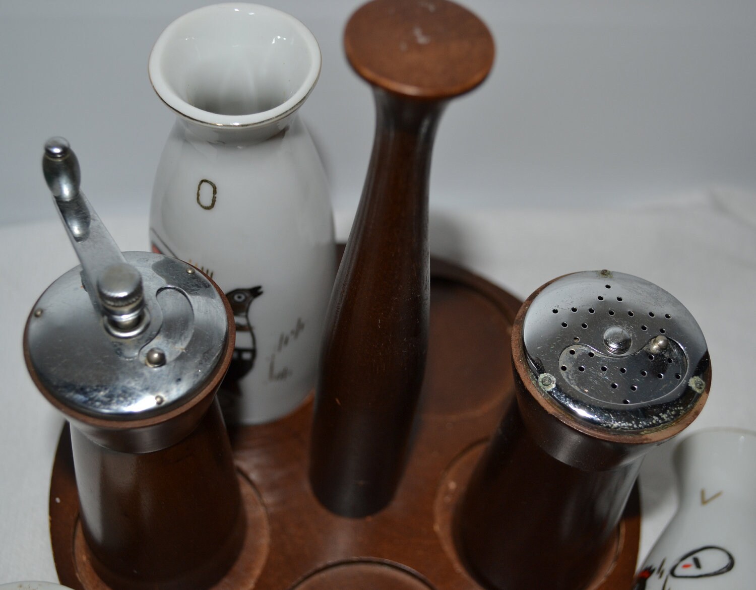 Vintage Mid Century Condiment Set W.W. Japan 22W Oil Vinegar - Etsy