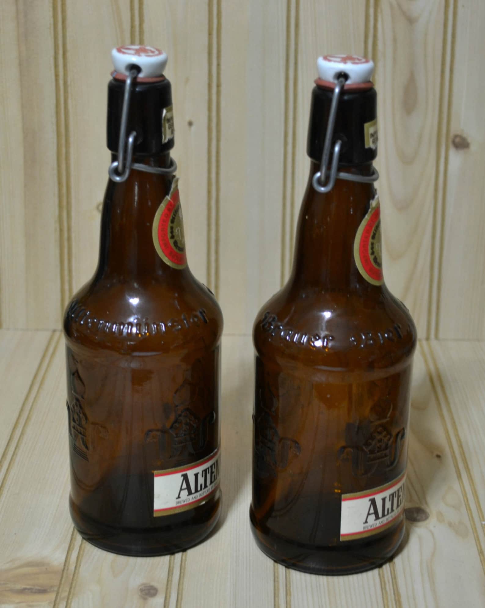 Vintage Altenmunster Beer Bottle W. Germany Amber Brown Ceramic Lock ...