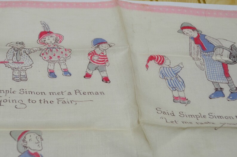 Vintage Child's Handkerchief Hankie Hanky Juvenile Nursery - Etsy