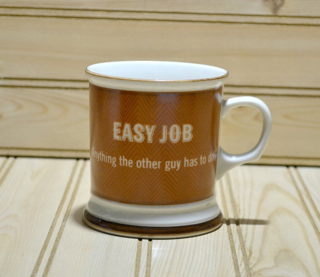 Vintage George Good Coffee Tea Mug Easy Job Cup Made in Japan Joke Gag ...