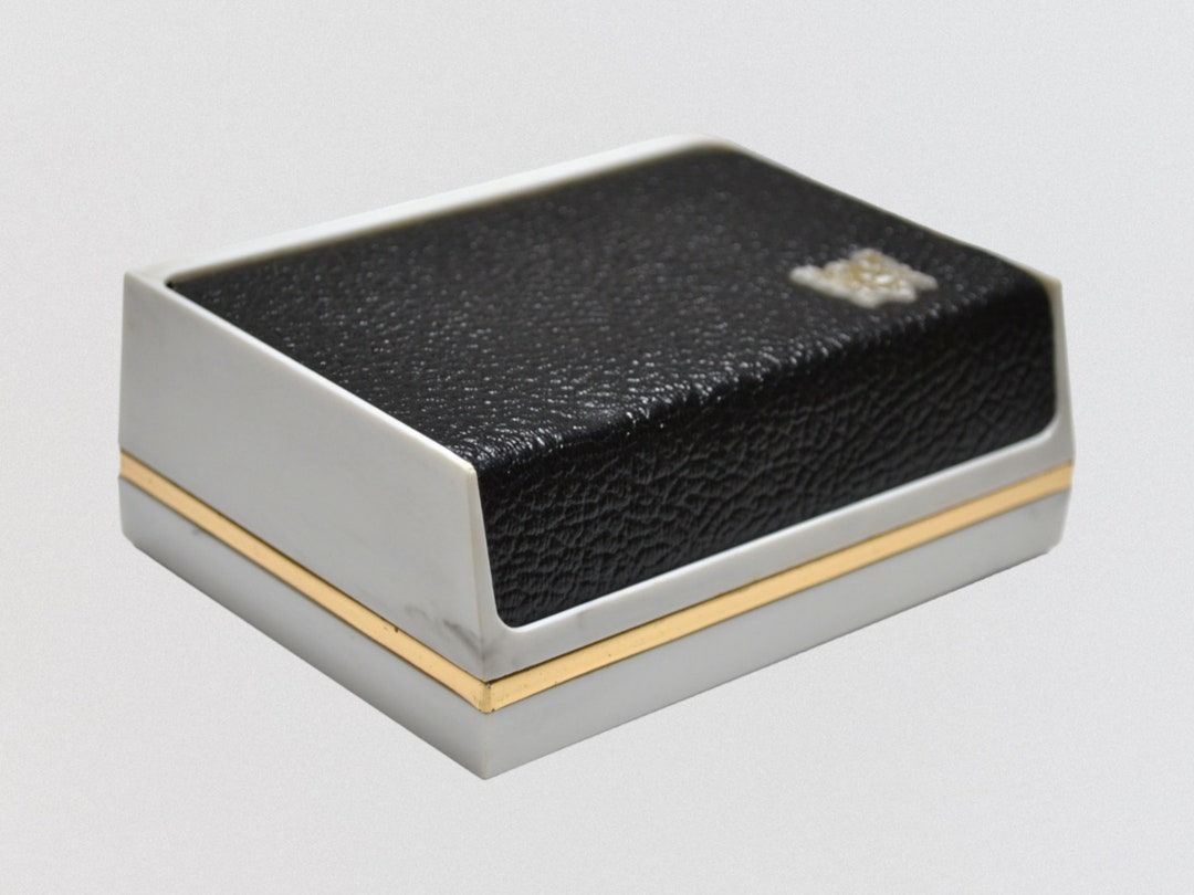 Vintage Lord Elgin Men's Empty Watch Presentation Case Box Faux Black ...