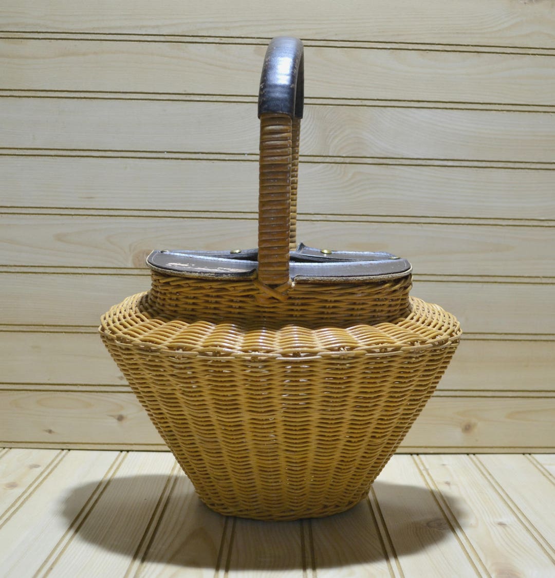 Vintage Wicker Weave Basket Handbag Purse Skalny Importation Made in ...