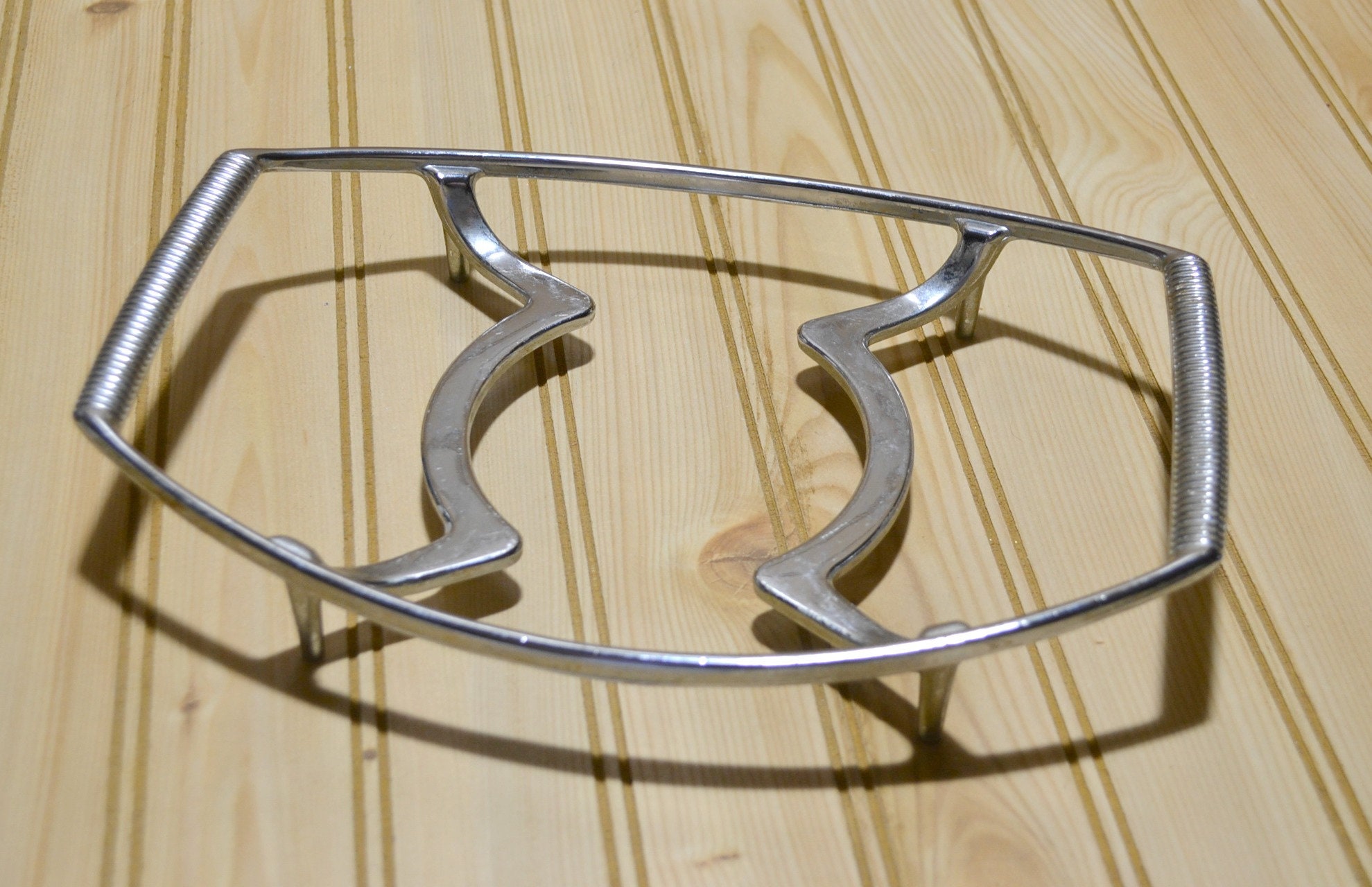 Vintage Corning Ware Pyrex Metal Trivet Serving Stand Baking Dish ...