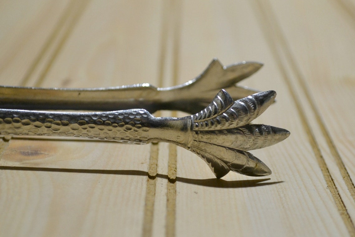 Vintage Metal Claw Shaped Tongs Serving Sugar Ice Cubes | Etsy
