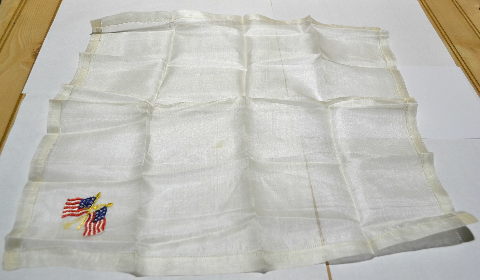 Vintage WWI USA Flag Handkerchief Embroidery Flags Patriotic Souvenir ...