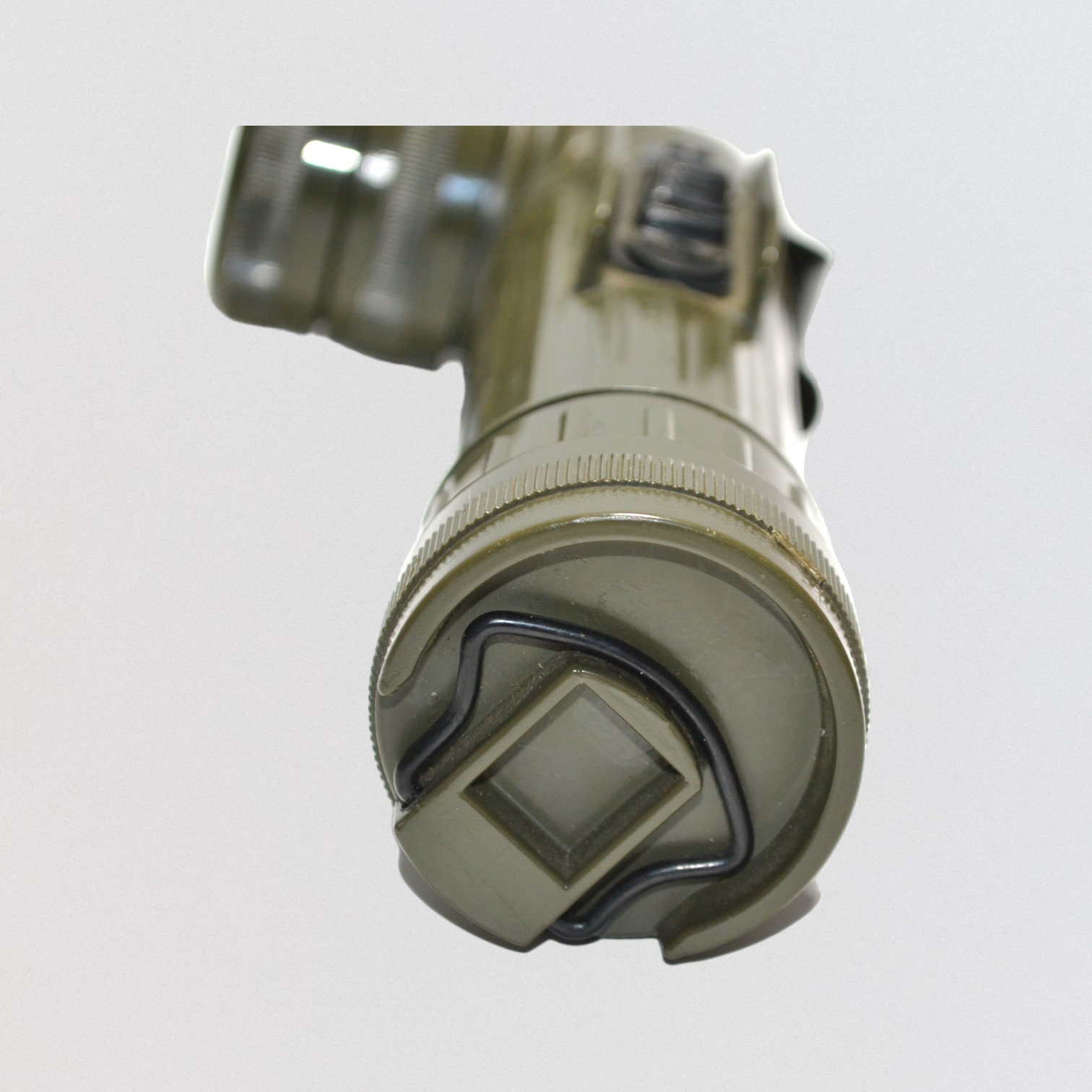 Vintage Military Flashlight With 2 Lenses Olive Green Fulton MX991/U ...