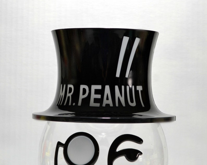 Vintage Mr Peanut Clear Plastic Head Container Counter Display ...