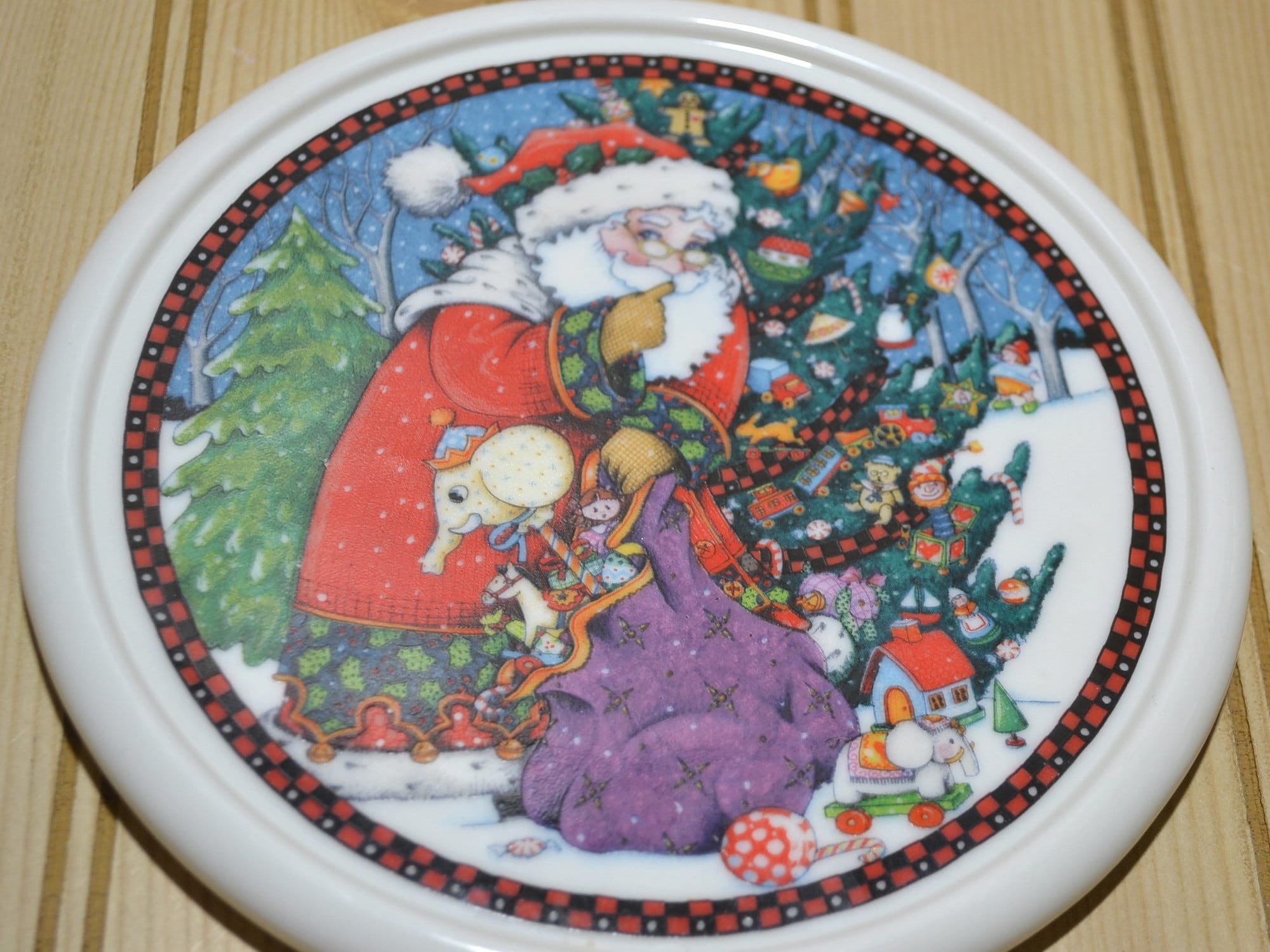 Vintage 1990s Hallmark Ceramic Christmas Trivet 1992 Mary - Etsy