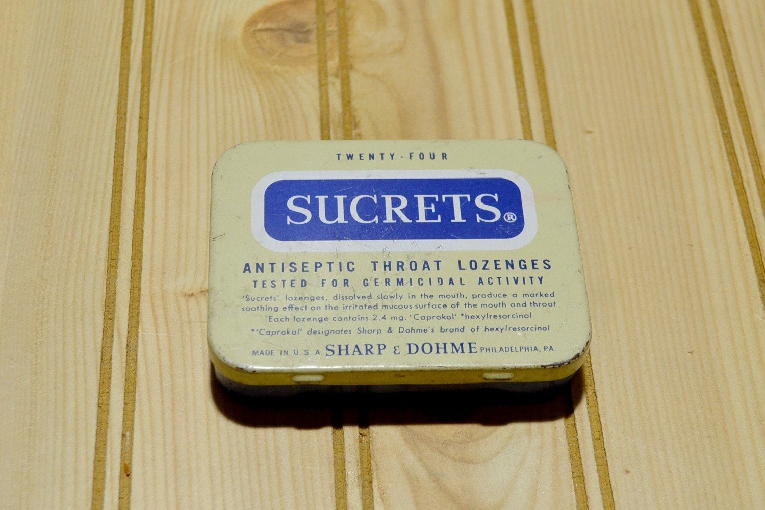Vintage Sucrets Tin Throat Lozenges Collectible Medical - Etsy