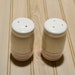 Vintage Nelson Mccoy Pink Blue Stripes Salt & Pepper Shakers Stonecraft ...