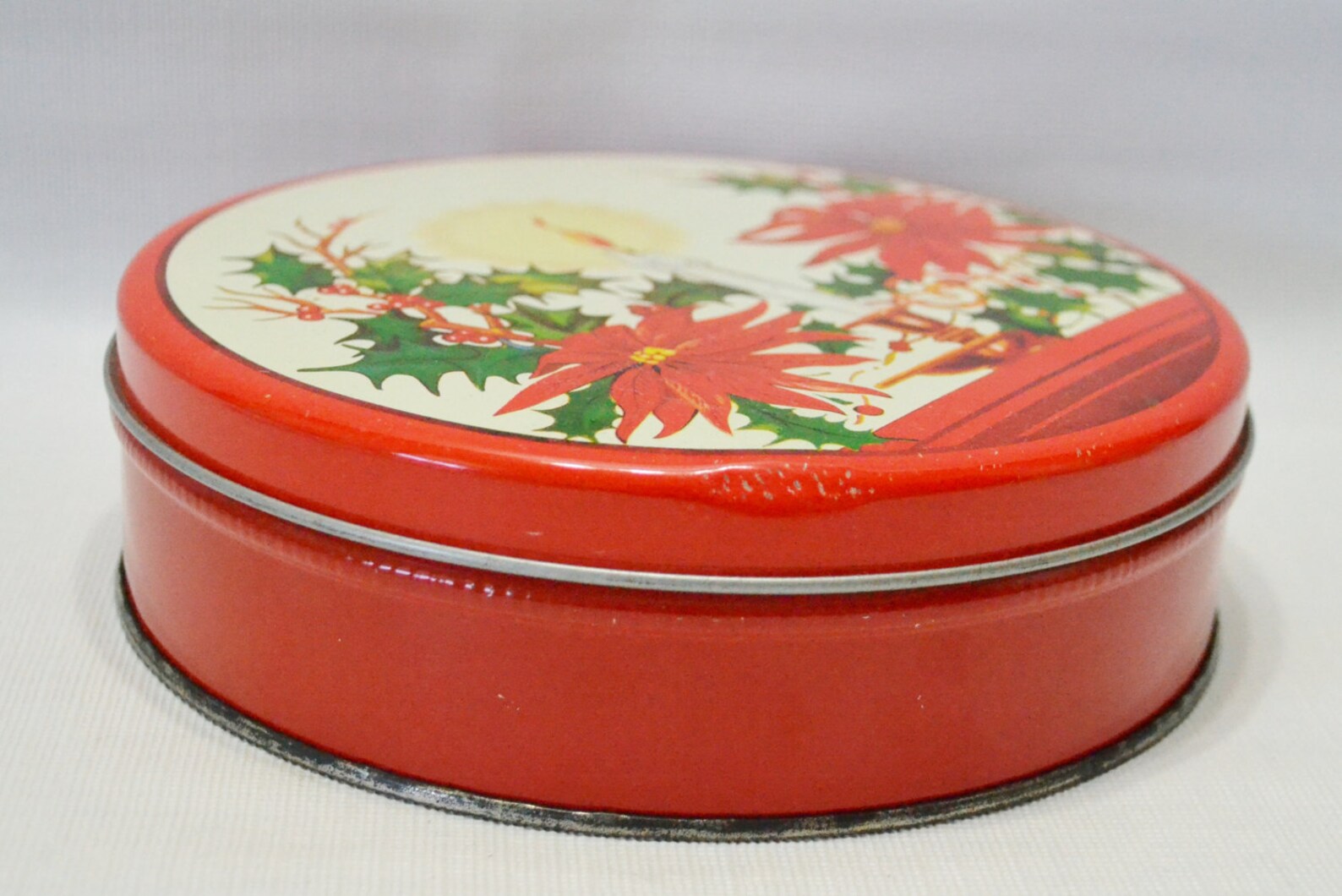 Vintage Christmas Tin Holiday Tin Candy Storage Cookie - Etsy