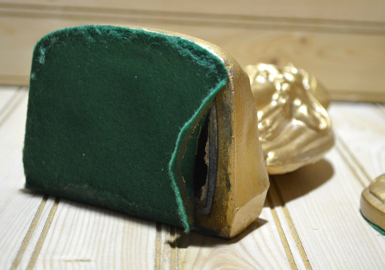 Vintage Casted Metal Bookends Pirate Buccaneer Gold Colored Set of 2 - Etsy