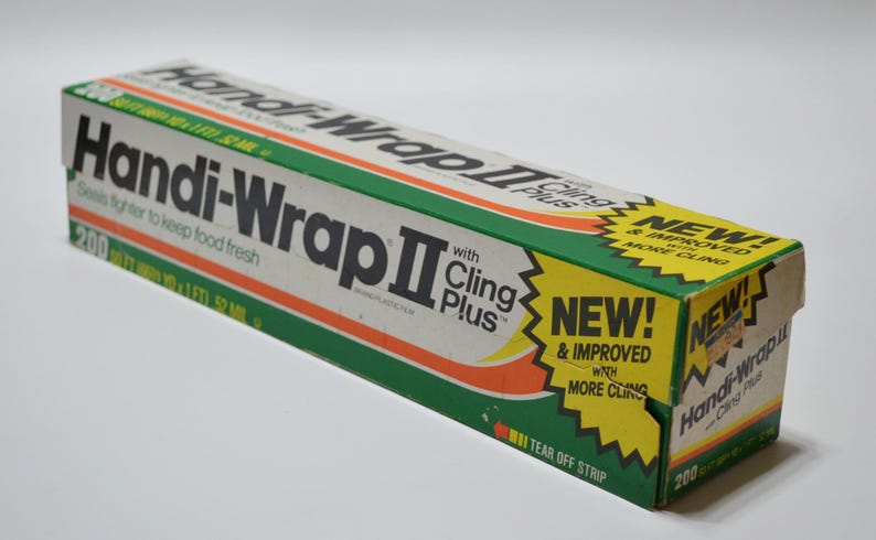 Vintage 1980s Handi-wrap II With Cling Plus Dow 200 Sq Ft Unopened Sold ...