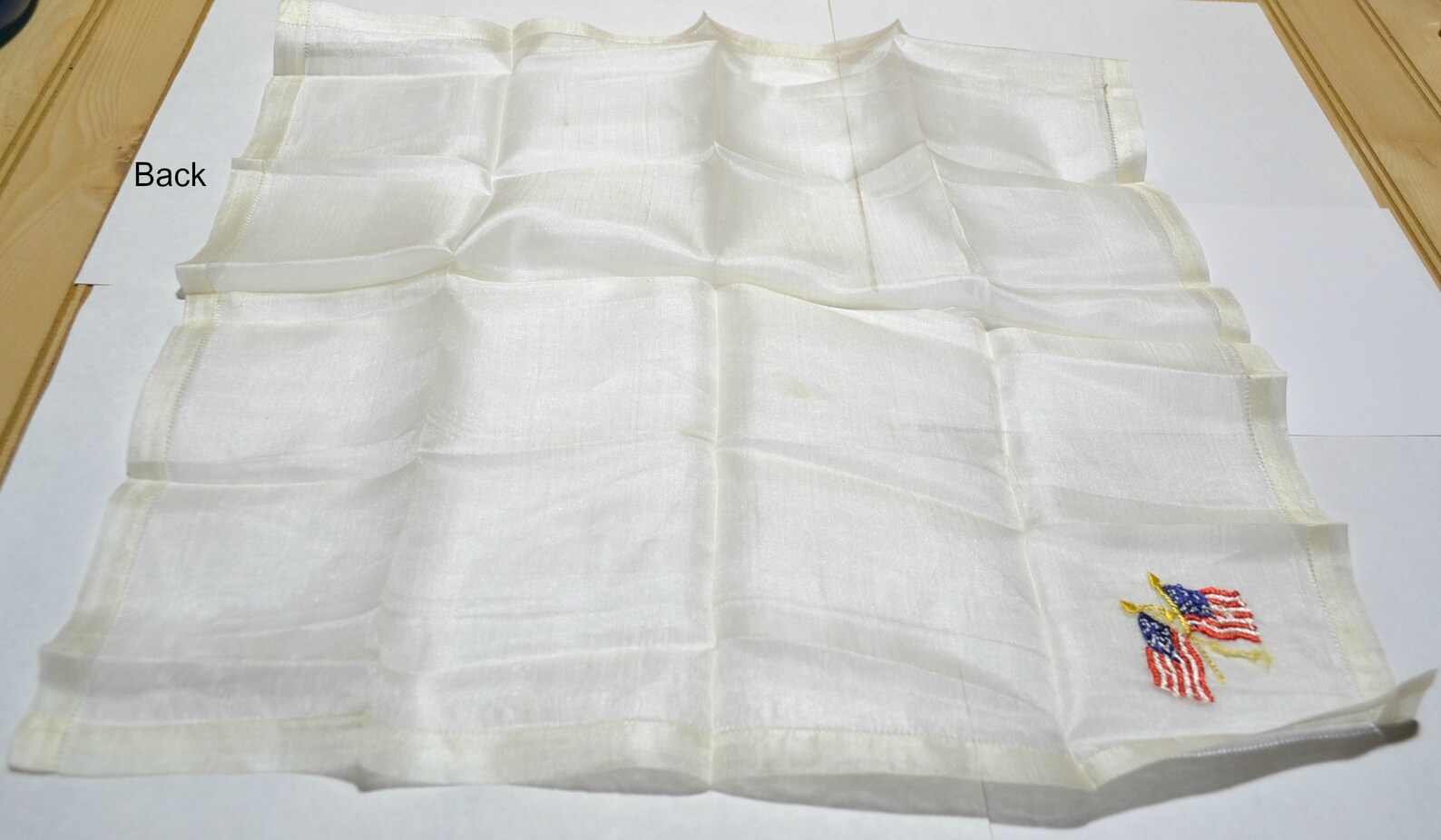 Vintage WWI USA Flag Handkerchief Embroidery Flags Patriotic Souvenir ...